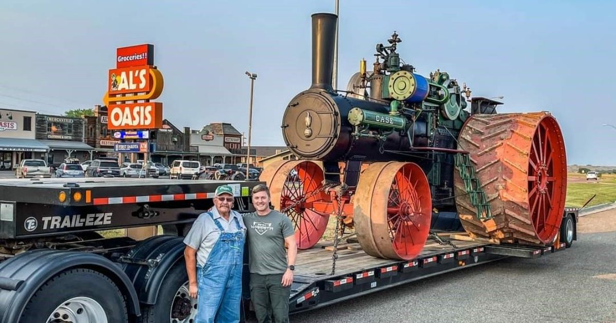 Mark Davidson Hauls History with the World’s Only Case 150 Steam Engine ...